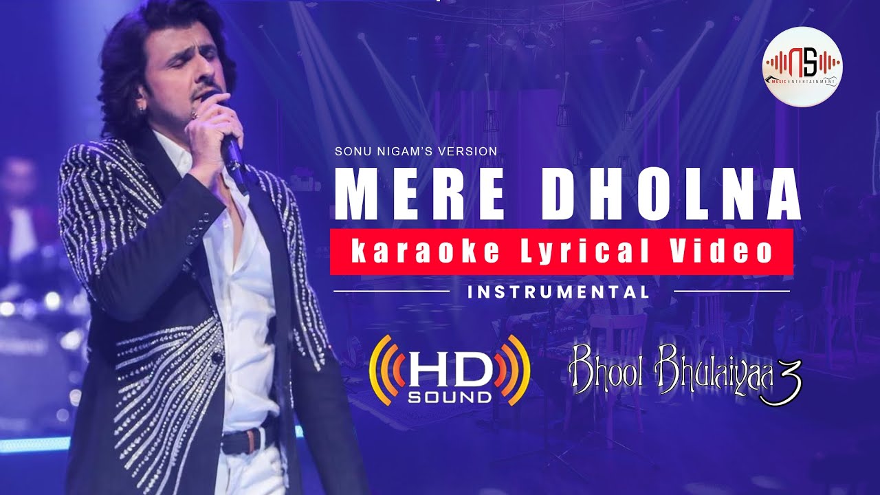 mere dholna 3.0 karaoke with lyrics | mere dholna instrumental | Mere ...