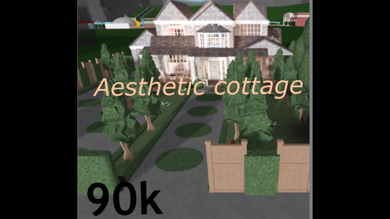 AESTHETIC COZY COTTAGE 90K bloxburg -SPEEDBUILD- - YouTube