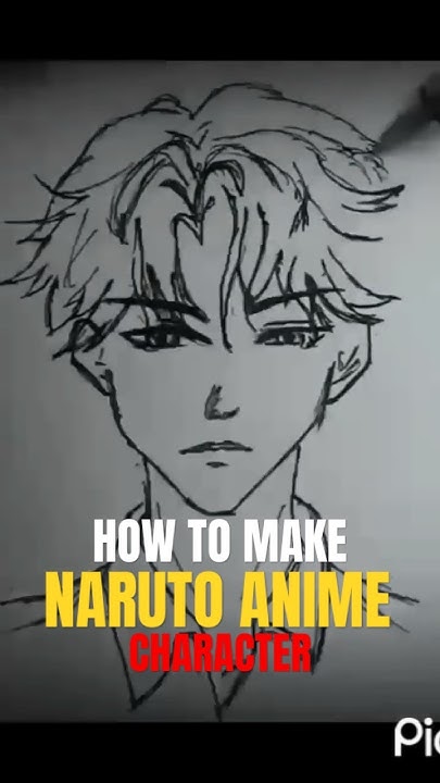 how to make ? anime character drawing #pencilportrsit #anime #fun # ...