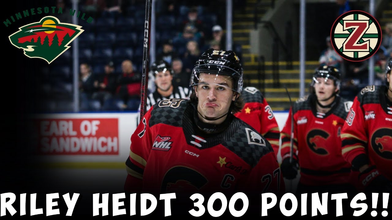 Riley Heidt Highlights | Riley Heidt Scores 300th Point | Minnesota ...