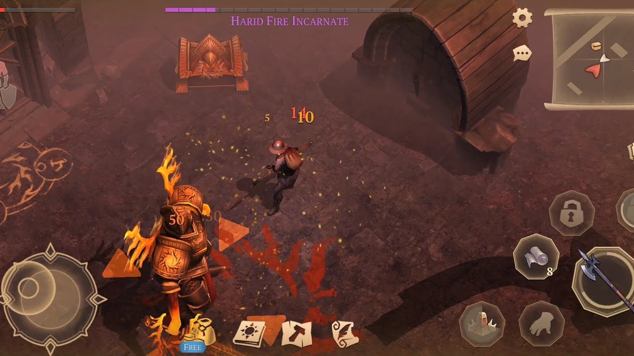 Grim Soul - F2P Vs Normal & Heroic Harid Fire Incarnate (f2p account ...