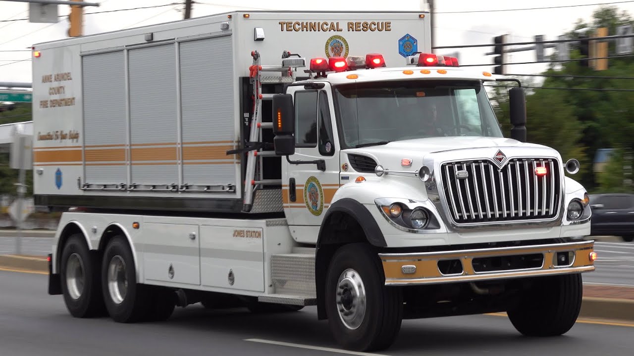 Anne Arundel County Fire Department Rescue Engine 23 and Tech Rescue 23 ...