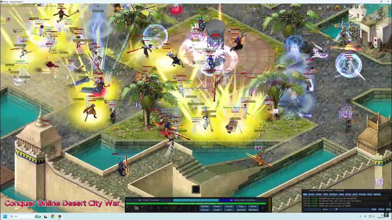 Conquer Online Classic Eu Server Desert City War ( ما شاء الله ) - YouTube