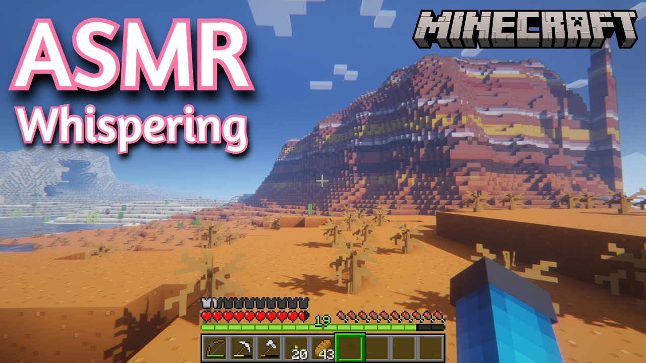 ASMR Gaming | MINECRAFT SURVIVAL EP10 | Whispering + Keyboard/Mouse ...