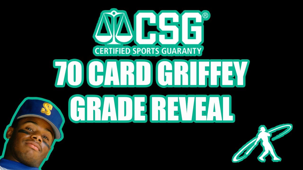 CSG Grading - 70 Card Ken Griffey Jr Grade Reveal - YouTube
