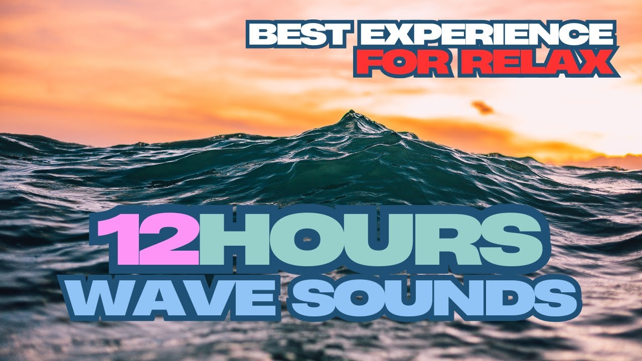 Play Relaxing 12 Hours ocean wave sounds with music Piano - Sleep ...
