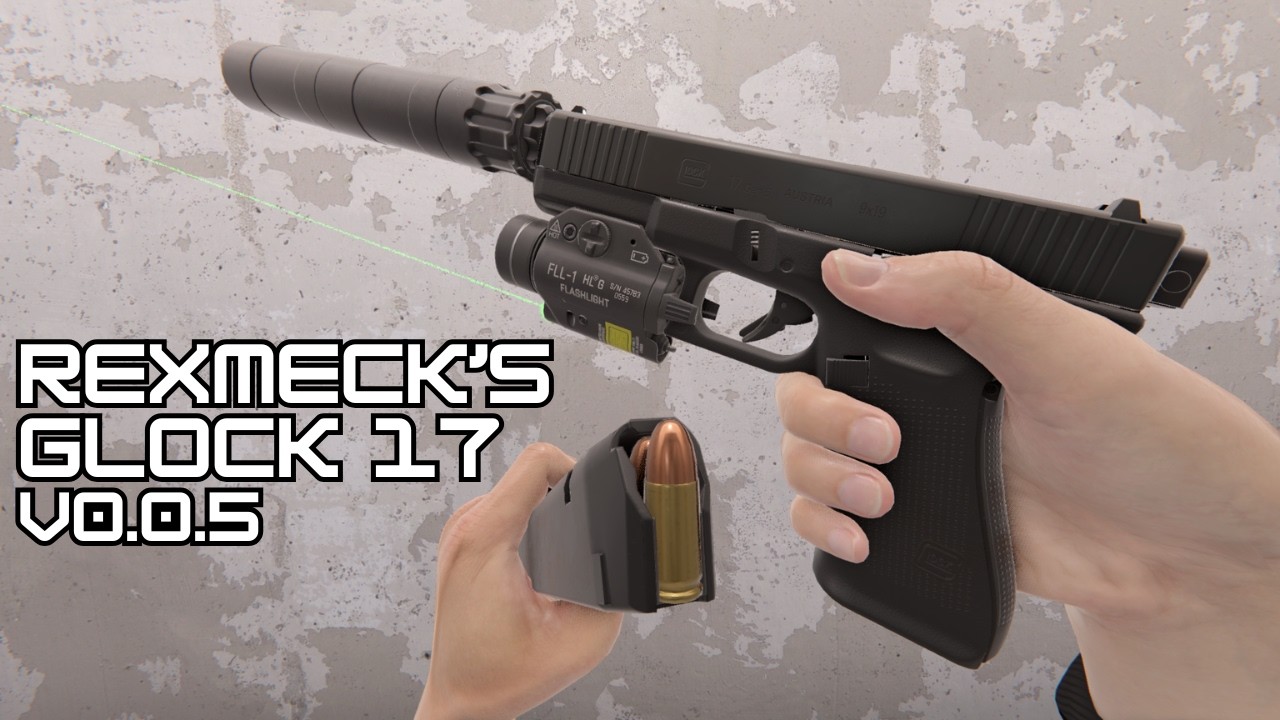 Everything NEW in Rexmeck's Glock 17 Mod! (v0.0.5) | Bonelab Mods - YouTube