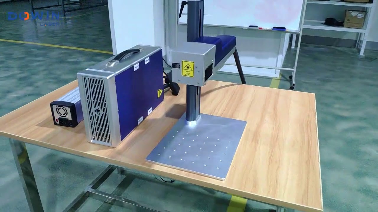 mini fiber laser marking and engraving machine - YouTube