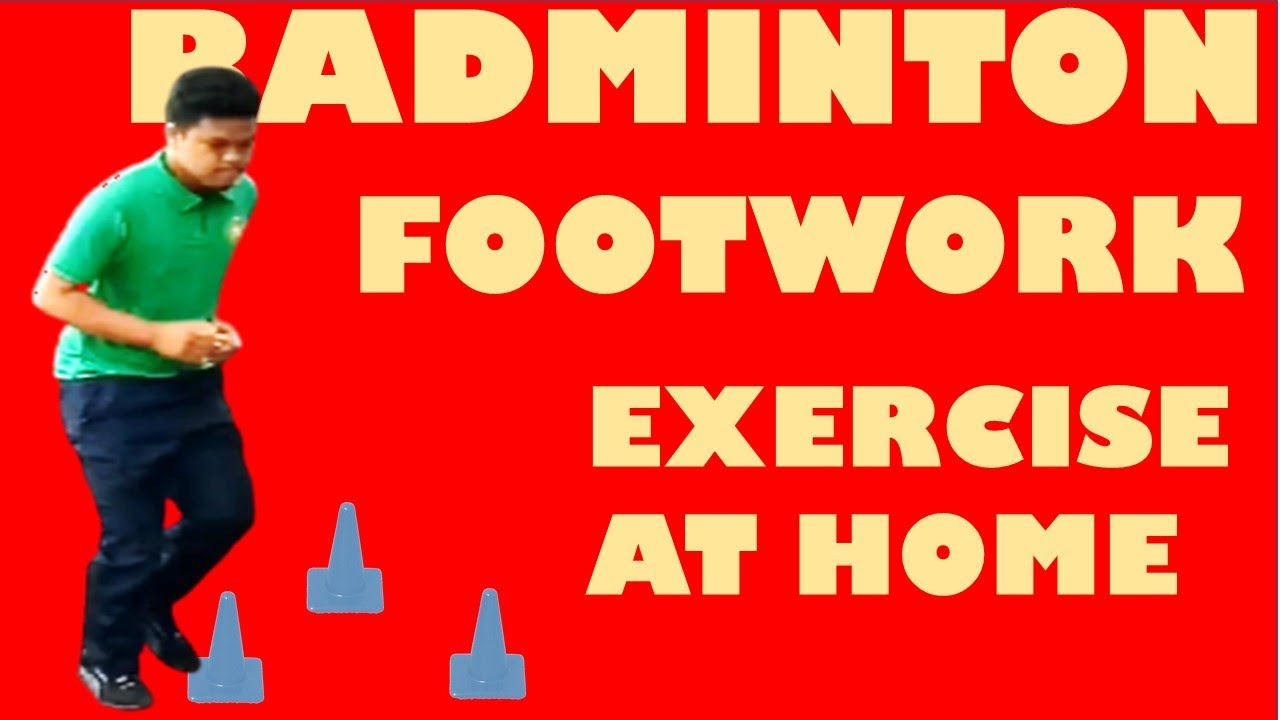 BADMINTON FOOTWORK EXERCISE AT HOME - YouTube