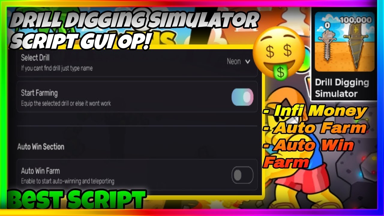 Drill Digging Simulator Script Hack Pastebin 2025! - Infinite Money ...