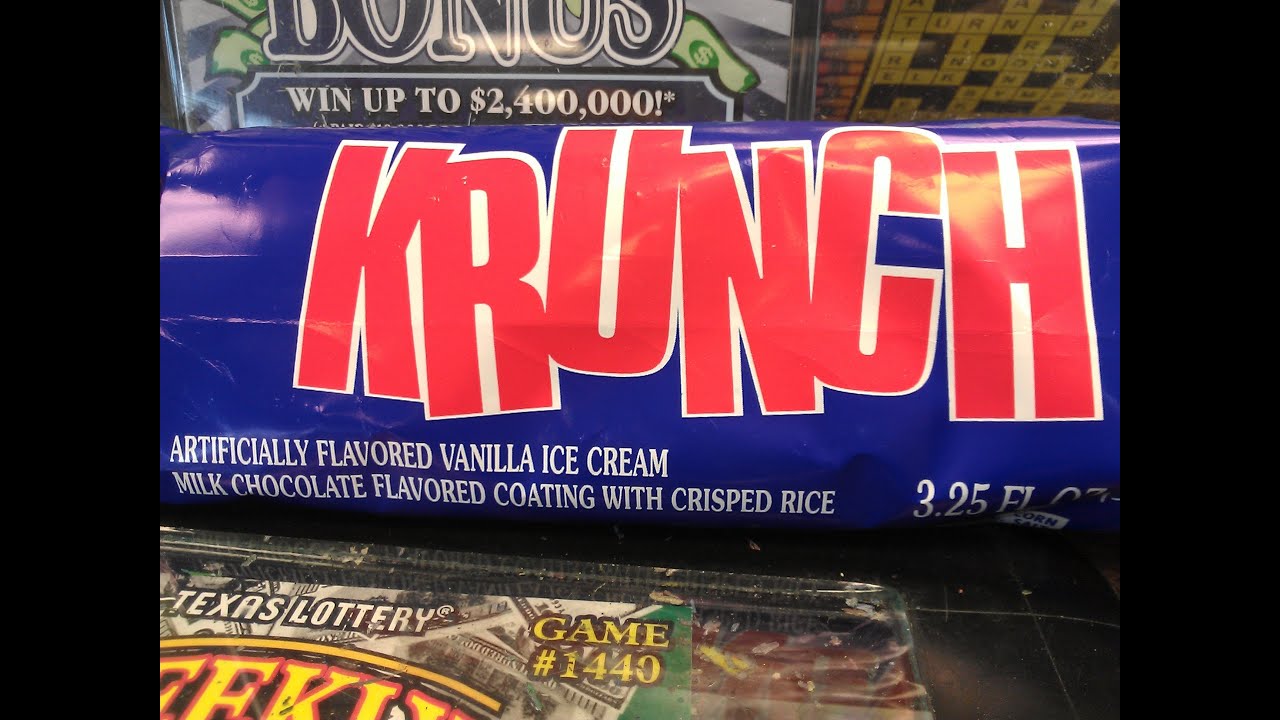 Blue Bell Krunch Bar Review - YouTube