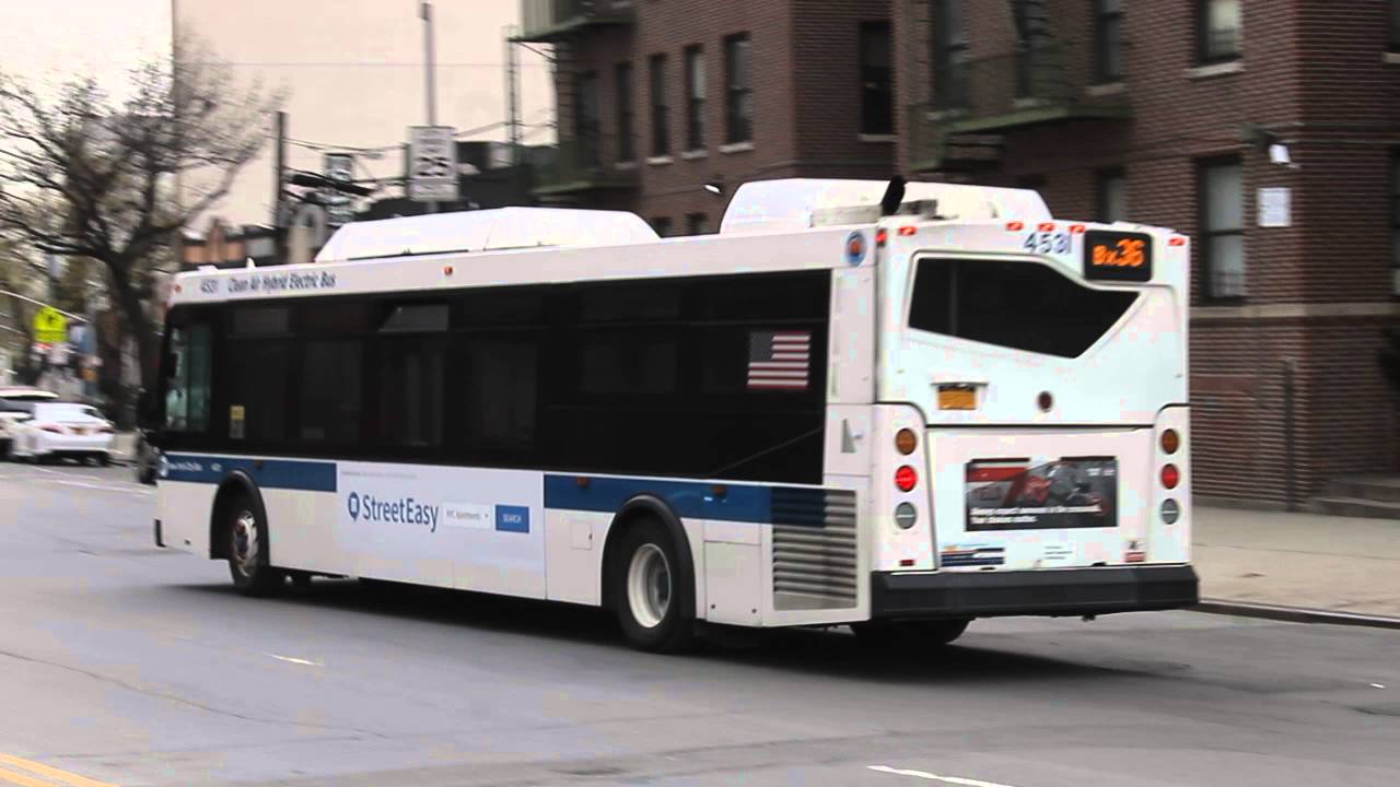MTA New York City Bus Orion VII NG HEV 4531 on the Bx36! - YouTube
