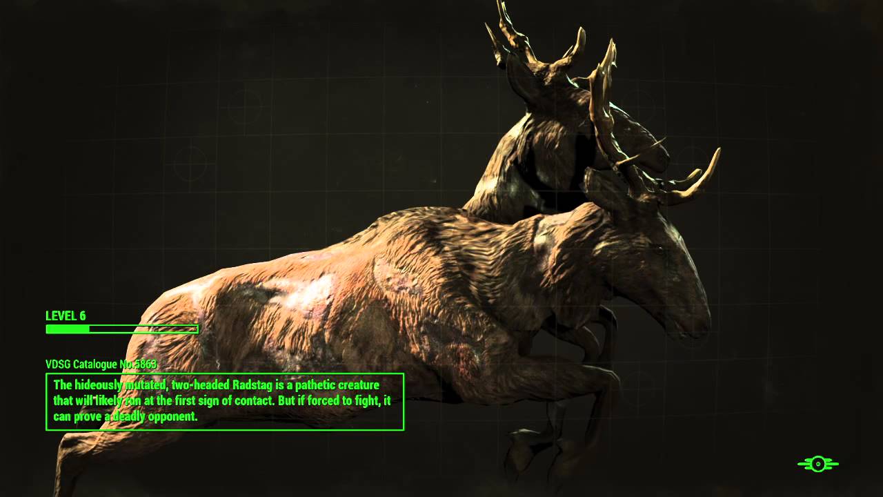 Fallout 4 The Mutated Radstag - YouTube