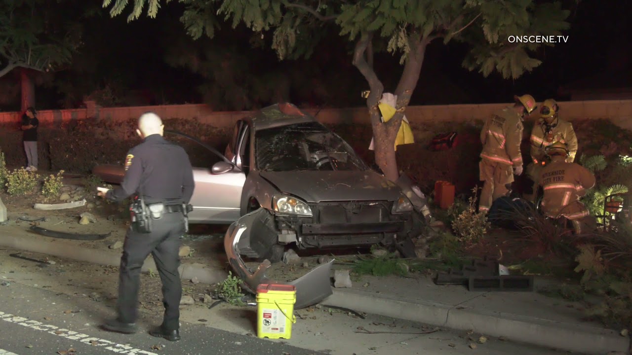 Violent Fatal Traffic Accident, Car Wrapped Around Tree. - YouTube