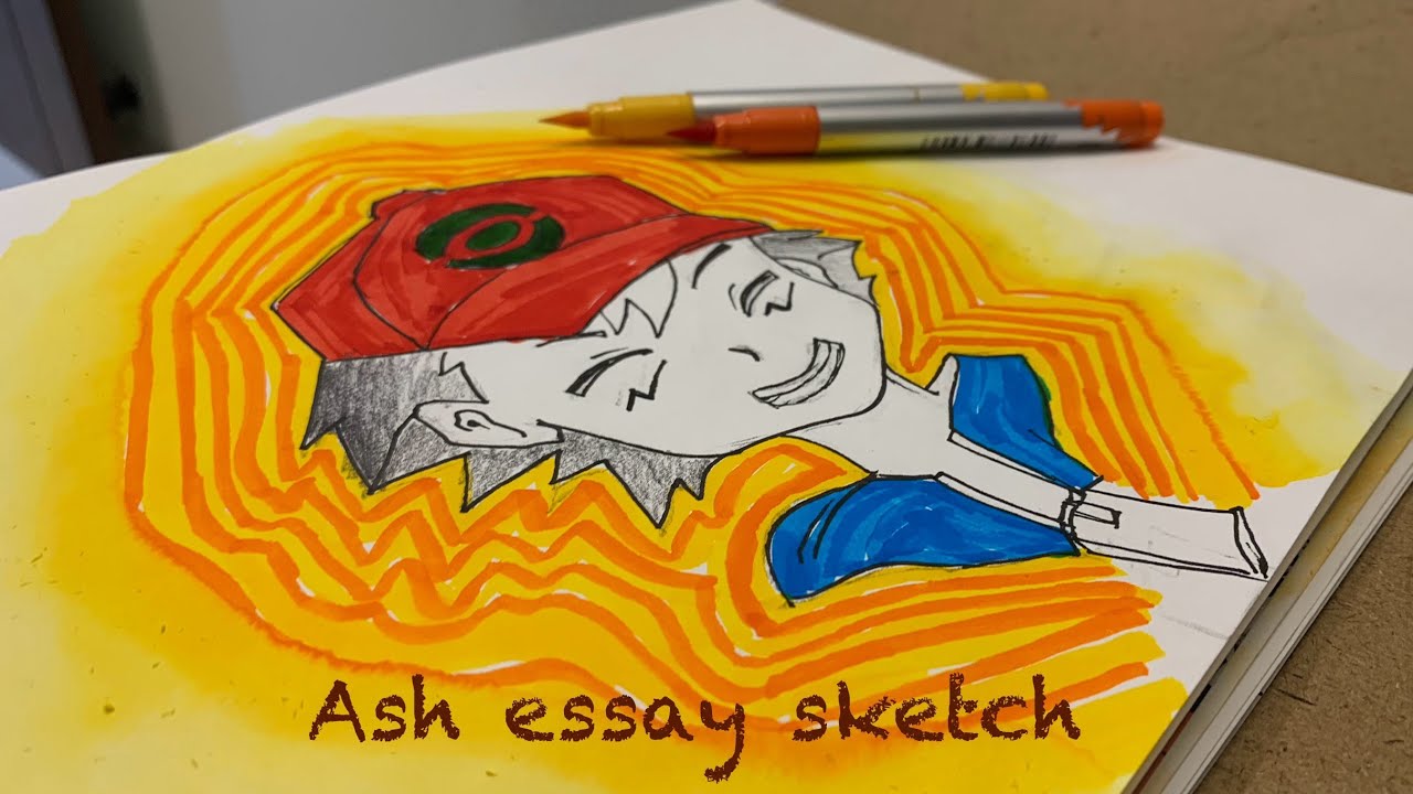 How to draw Ash Pikachu Easy Sketch || R003 ||@Raina_arch | cartoon ...