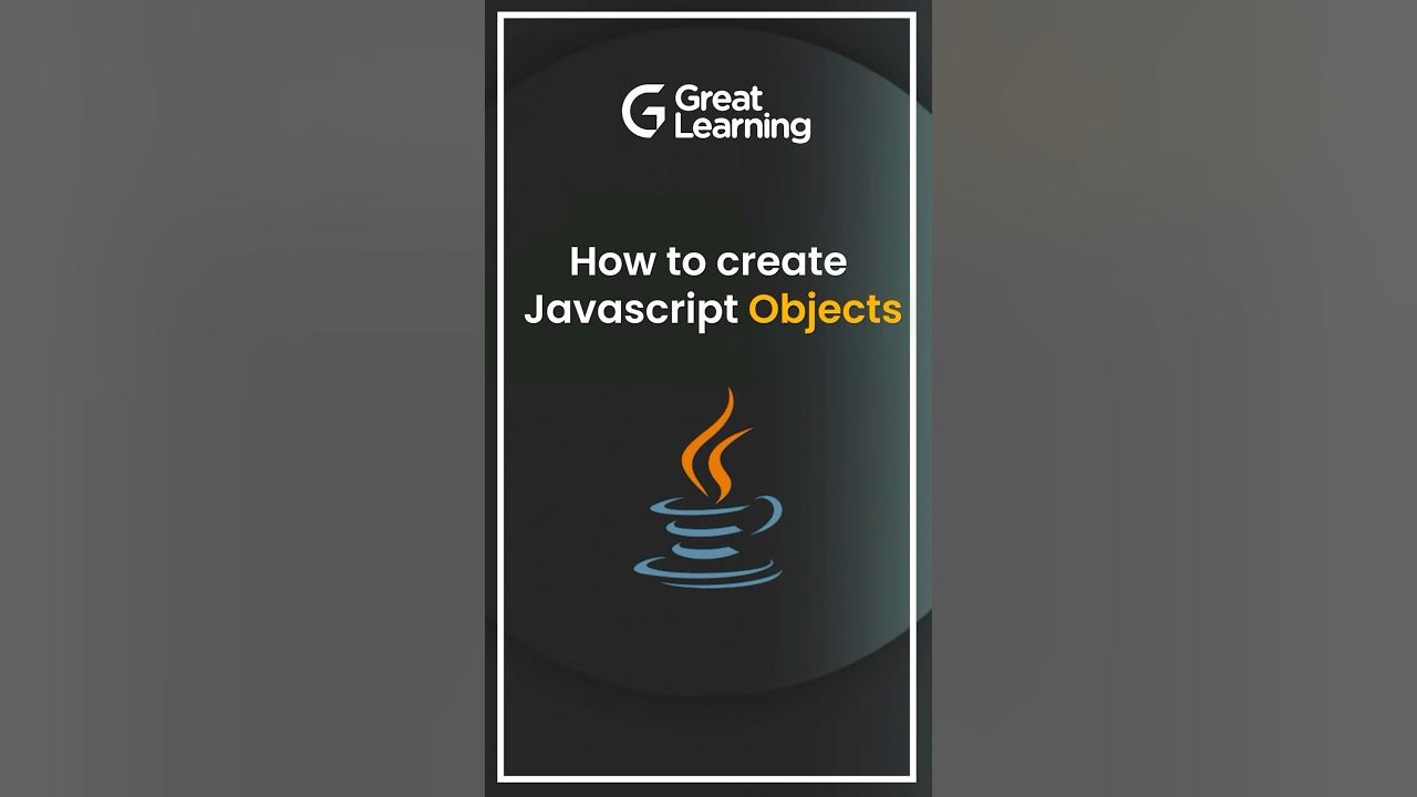 How to create #javascript objects - YouTube