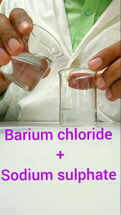 Barium chloride+sodium sulphate reaction - YouTube