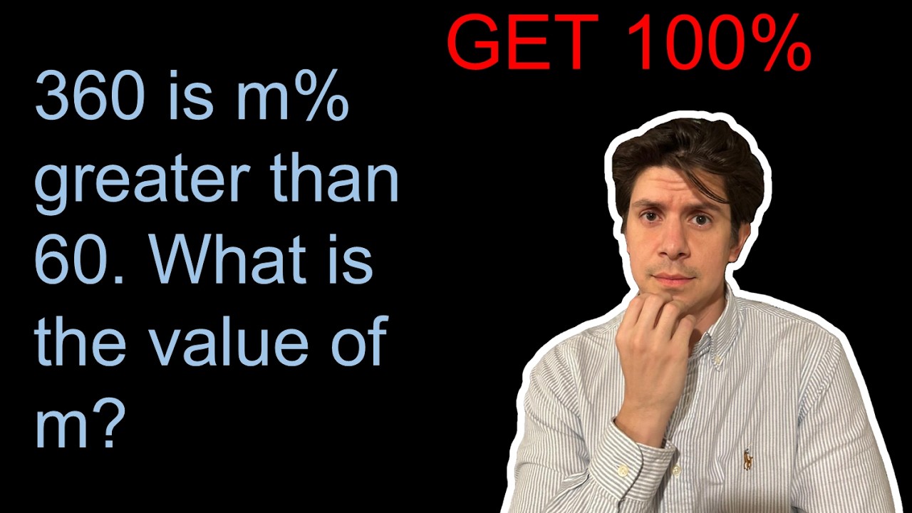 These are the HARDEST SAT Percentage Questions. How Many Can You Solve ...