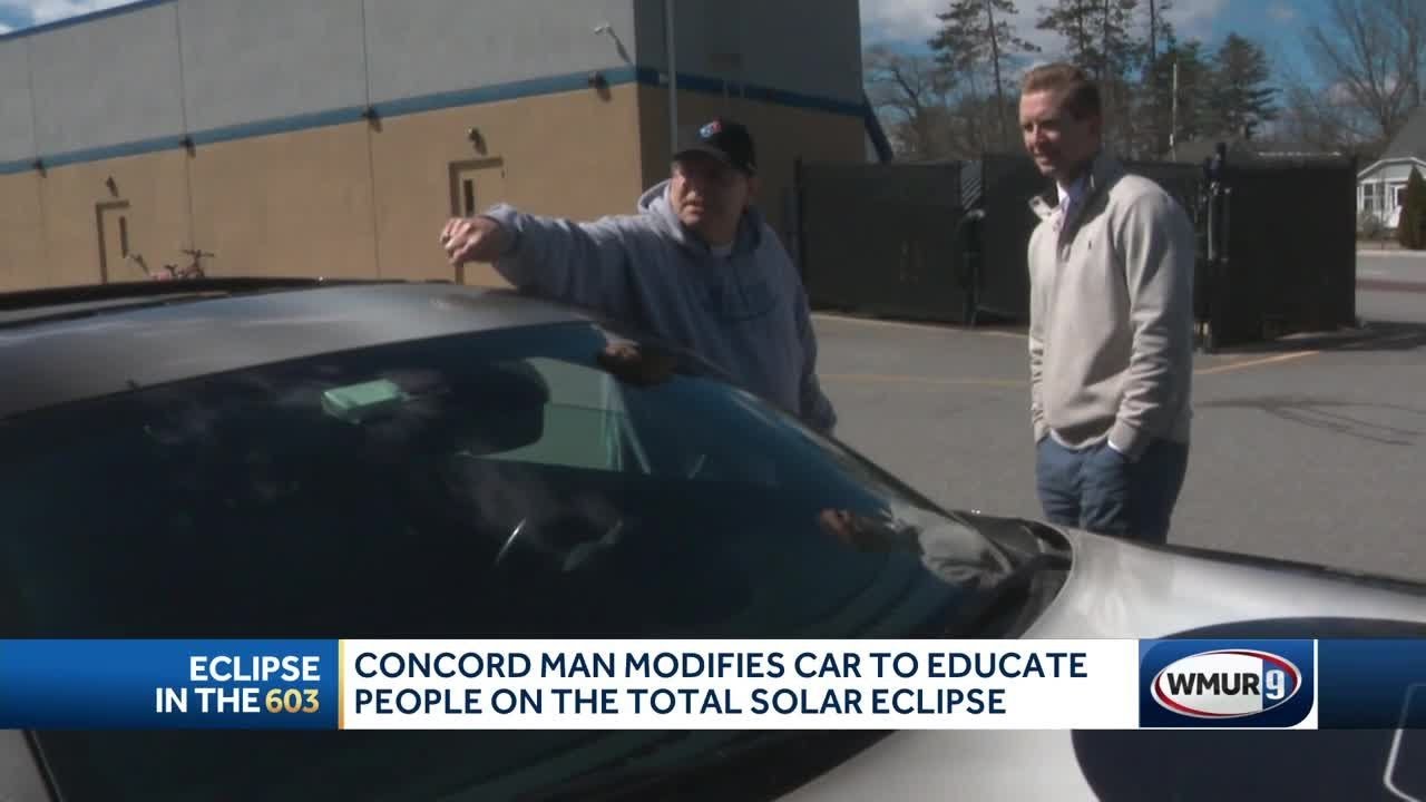 Concord man modifies car to educate people on the total solar eclipse ...