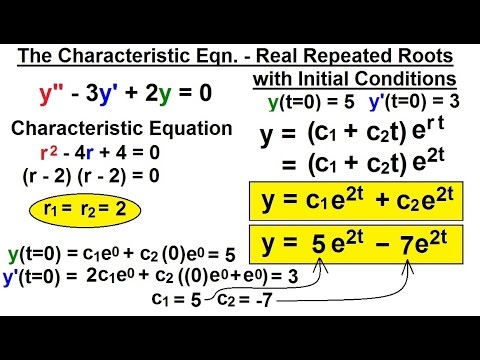 Differential Equation - 2nd Order (18 of 54) The Chara. Eqn. - Real ...