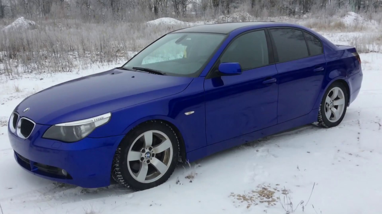 Bmw e60, 3m Gloss blue bluberry, wrapped by Garage66 - YouTube