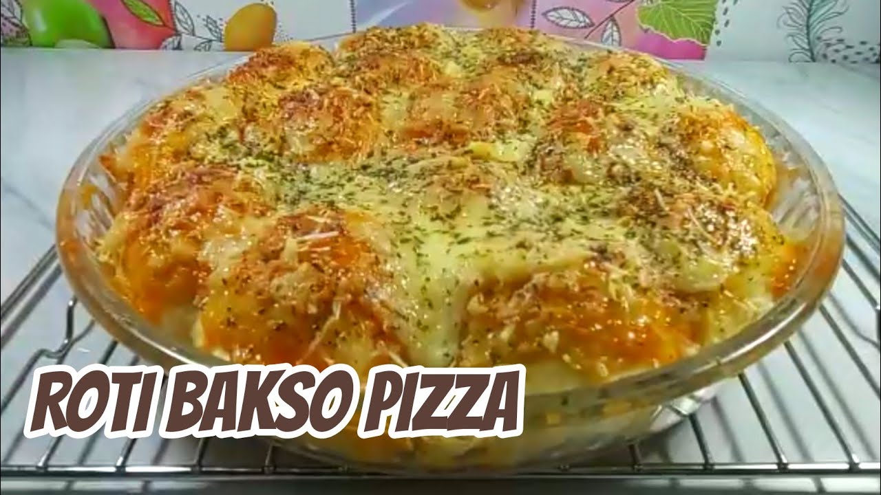 Resep Roti Bakso Pizza | Pizza meatball bread | Roti isi daging ala ...