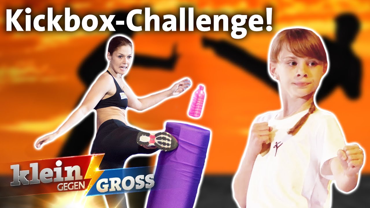 Weltmeisterin vs. Zoé: Wer trifft mehr Flaschen beim Kickboxen? | Klein ...