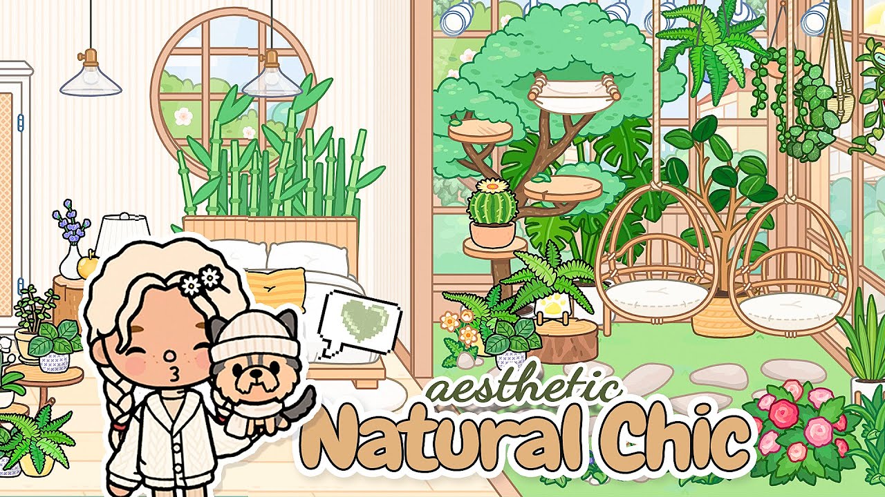 NATURAL CHIC HOUSE MAKER Aesthetic |Toca Boca House Ideas [House Design ...
