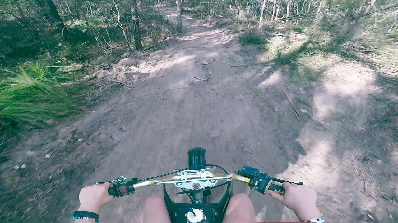dirt bike bush riding - YouTube