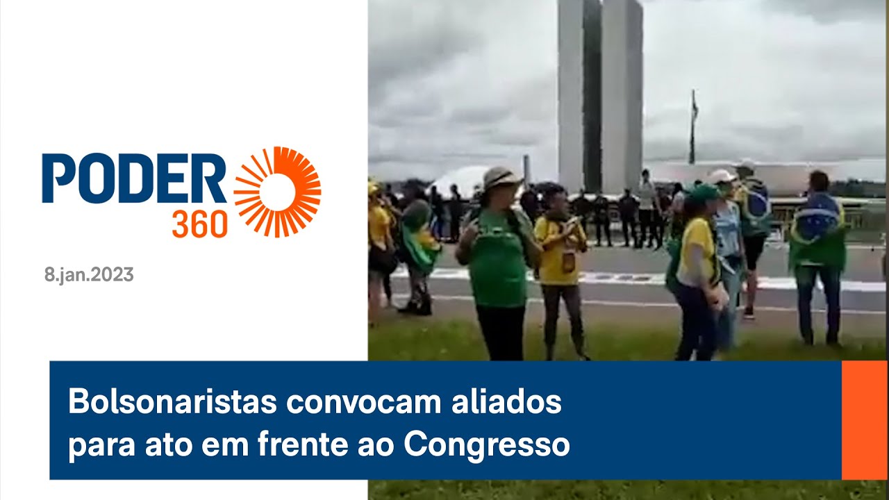 Bolsonaristas convocam aliados para ato em frente ao Congresso - YouTube
