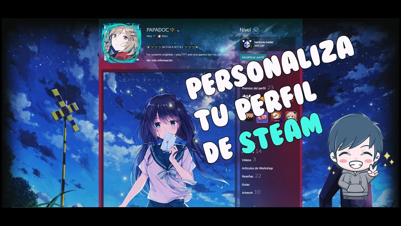 Personaliza tu Perfil de STEAM 2024 [TUTORIAL COMPLETO] - YouTube