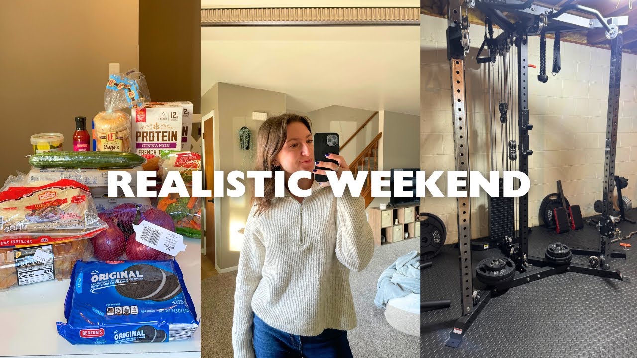 realistic weekend in my life living in WI | building a home gym ...