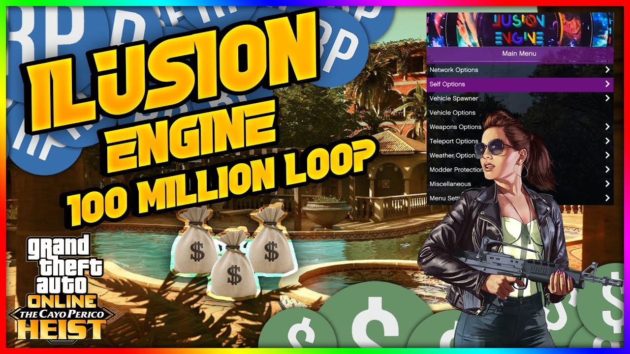 Ilusion Engine GTA V Mod Menu | Best Recovery Mod Menu | 100 Million ...