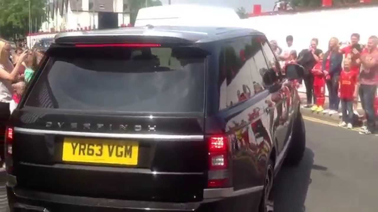Liverpool stars and their cars at Anfield..Gerrard, Mignolet, Johnson ...