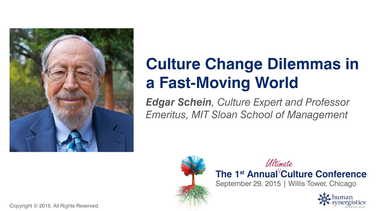 Edgar Schein, Culture Expert / Professor Emeritus, MIT Sloan - YouTube
