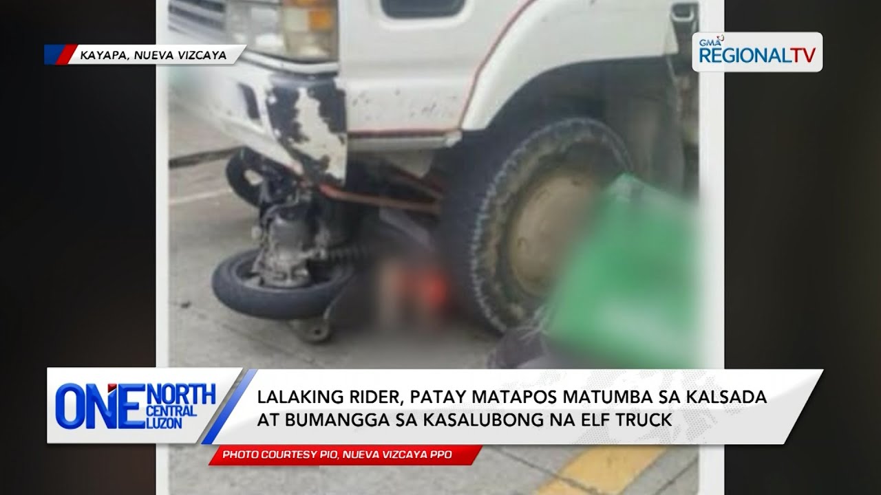 Rider, patay matapos matumba at bumangga sa kasalubong na elf truck ...