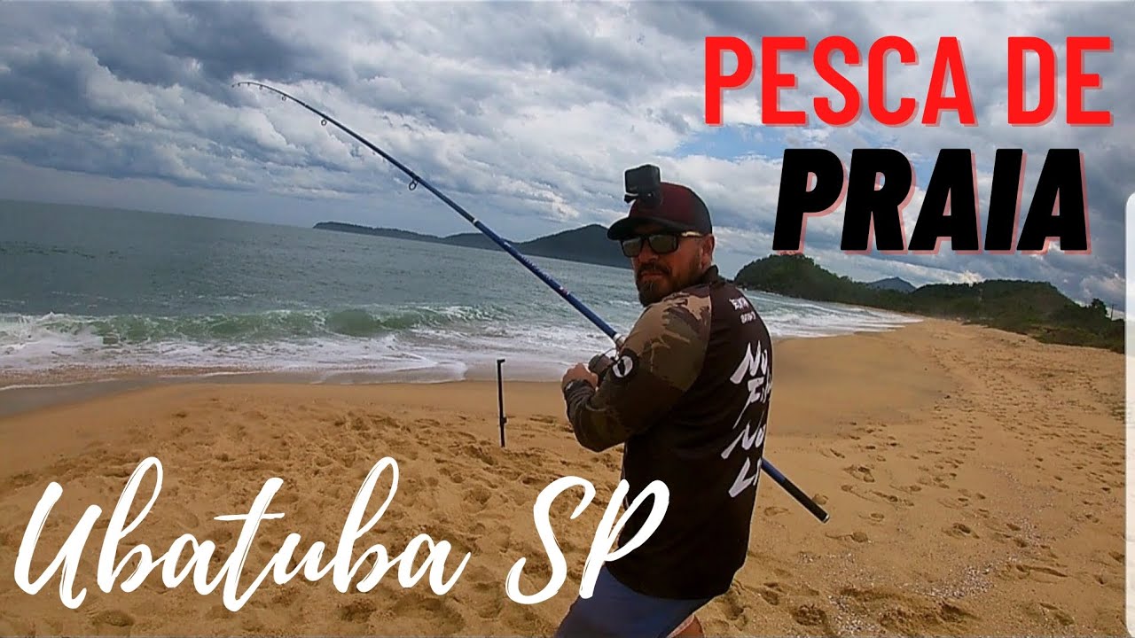 A melhor praia de tombo pra pescar em Ubatuba SP!Pesca de praia cada ...