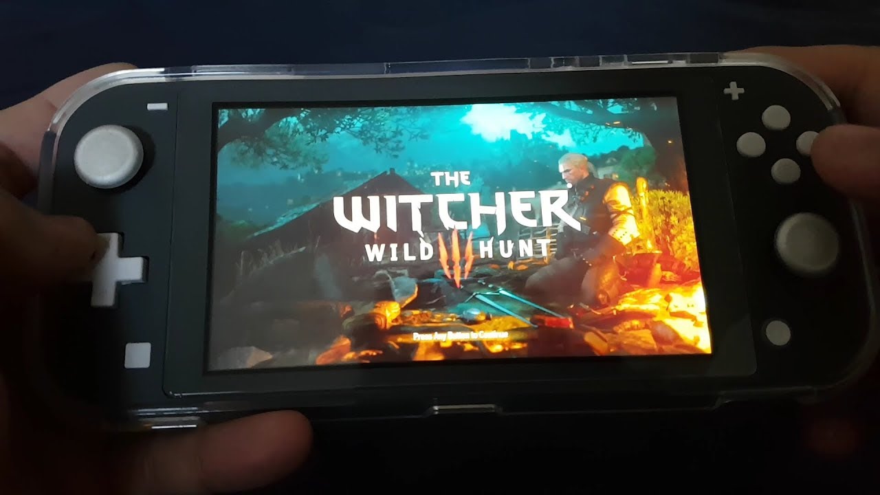 Playing Witcher 3 Wild Hunt on Nintendo Switch Lite - YouTube