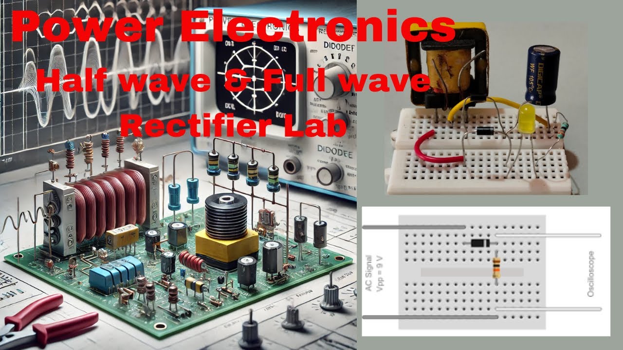 Hands on skills & live practical Power Electronics (Half wave & Full wave Rectifier Lab) - YouTube