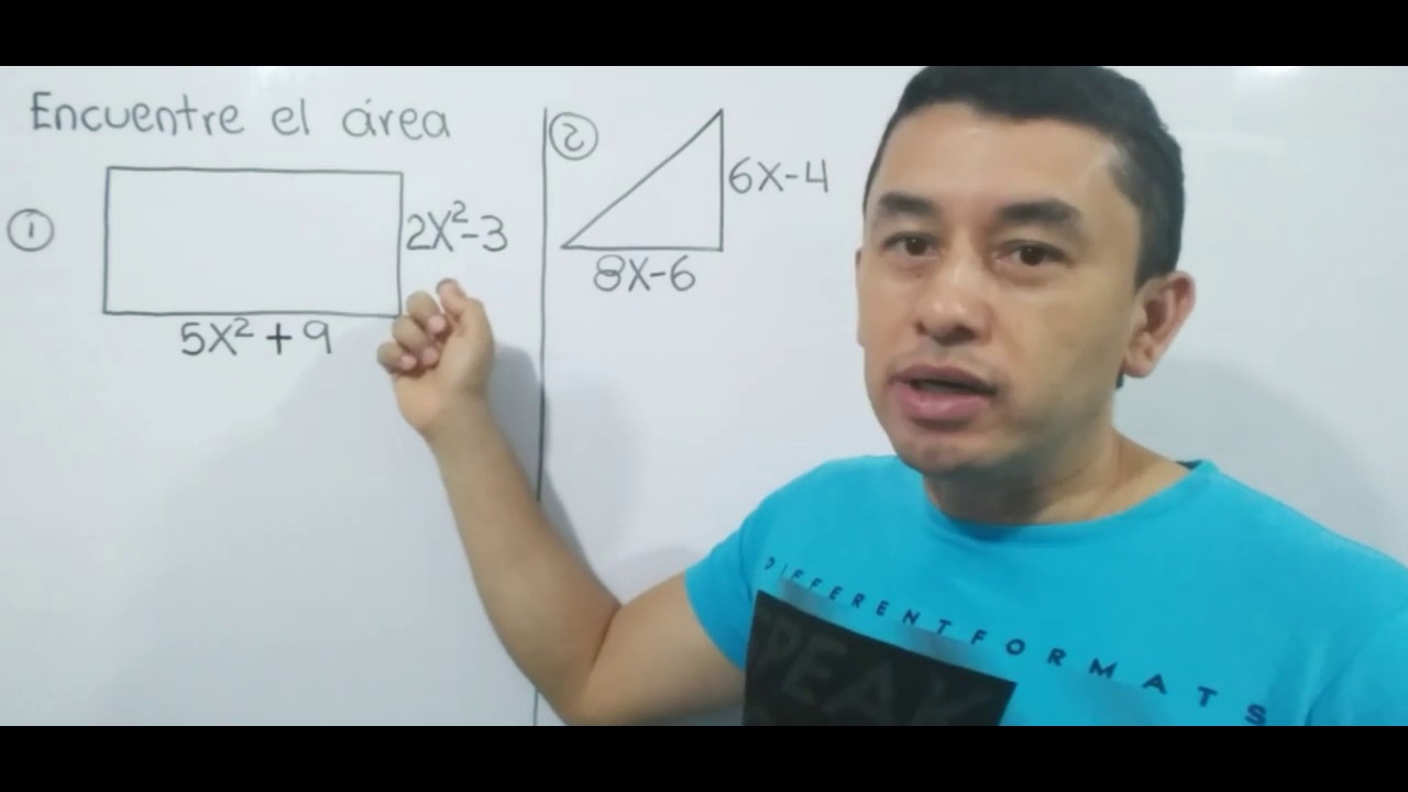 Área de figuras planas con expresiones algebraicas (Álgebra Básica 17 ...