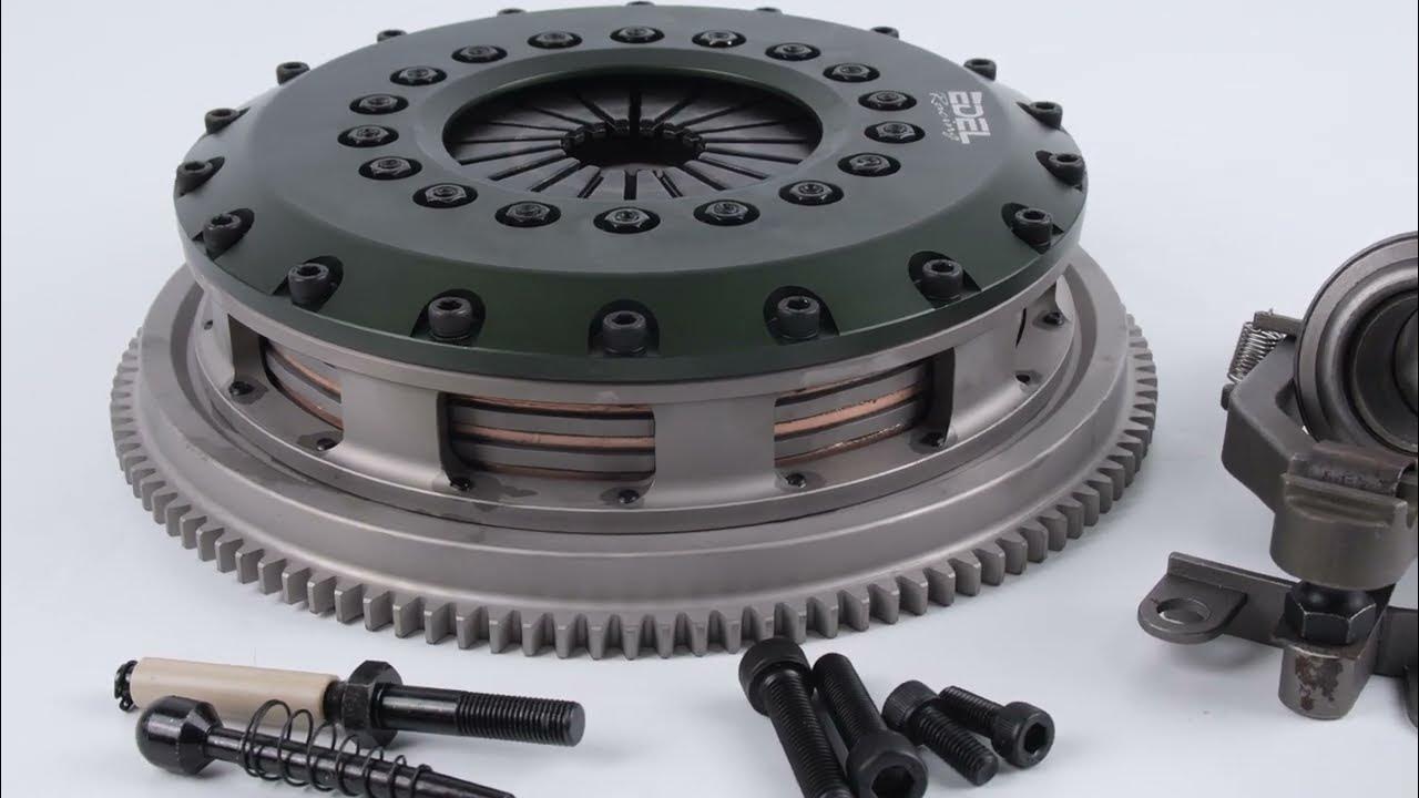 EDEL сцепление керамическое трехдисковое Toyota R154 c адаптером - YouTube