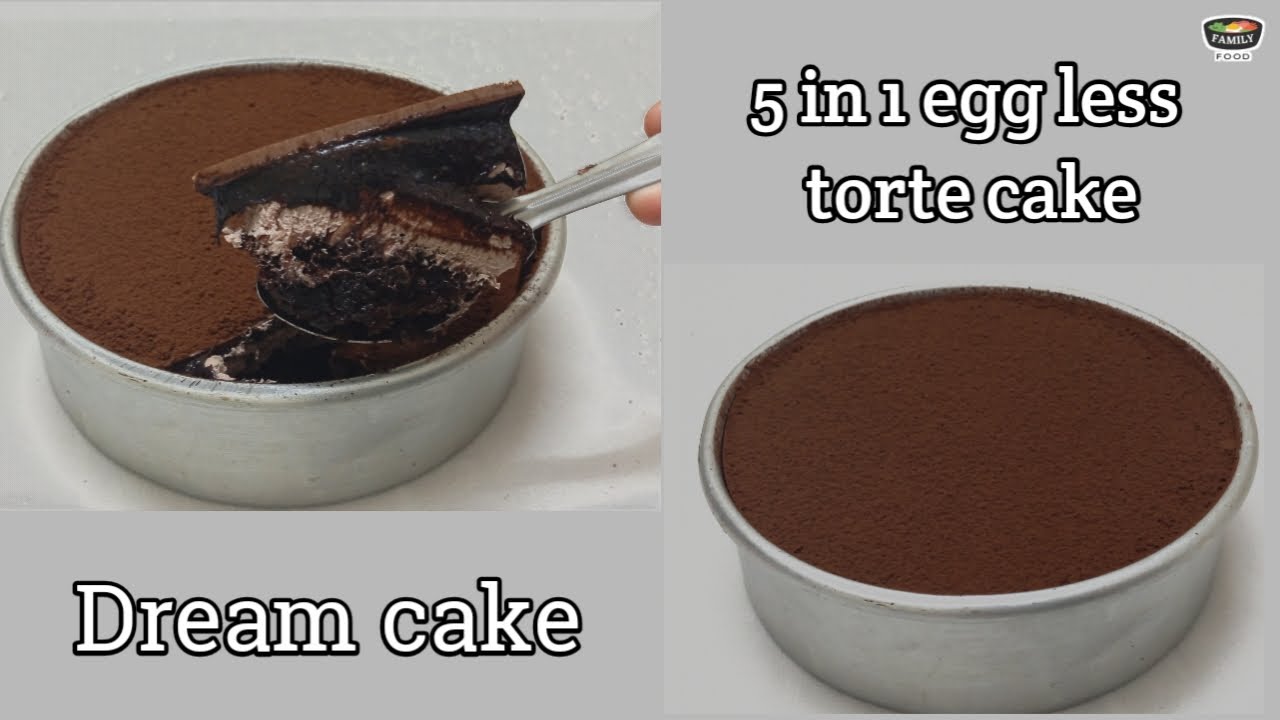 Trending DREAM Cake || 5 in 1 torte cake egg less cake recipe by family ...