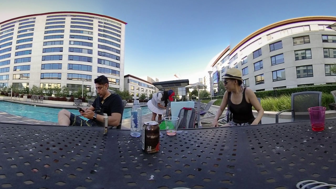 360 3D VR: Pool Party Part I (SF, CA) Watch in 4K! - YouTube