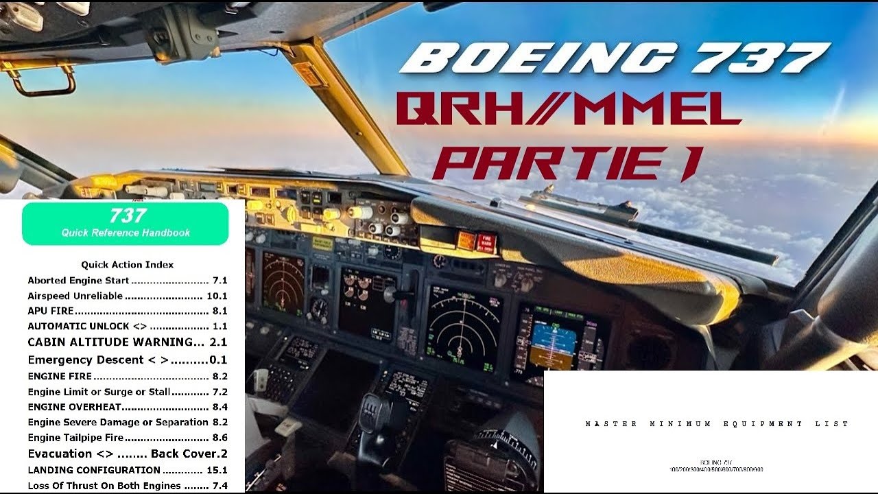 BOEING 737: MMEL/QRH PARTIE 1 #msfs2020 #pmdg #boeing - YouTube