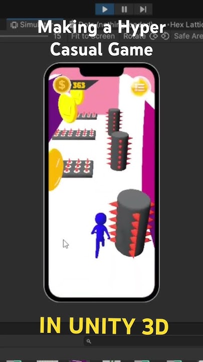 I Made a Hypercasual game in Unity 👾#3d #gamedev - YouTube