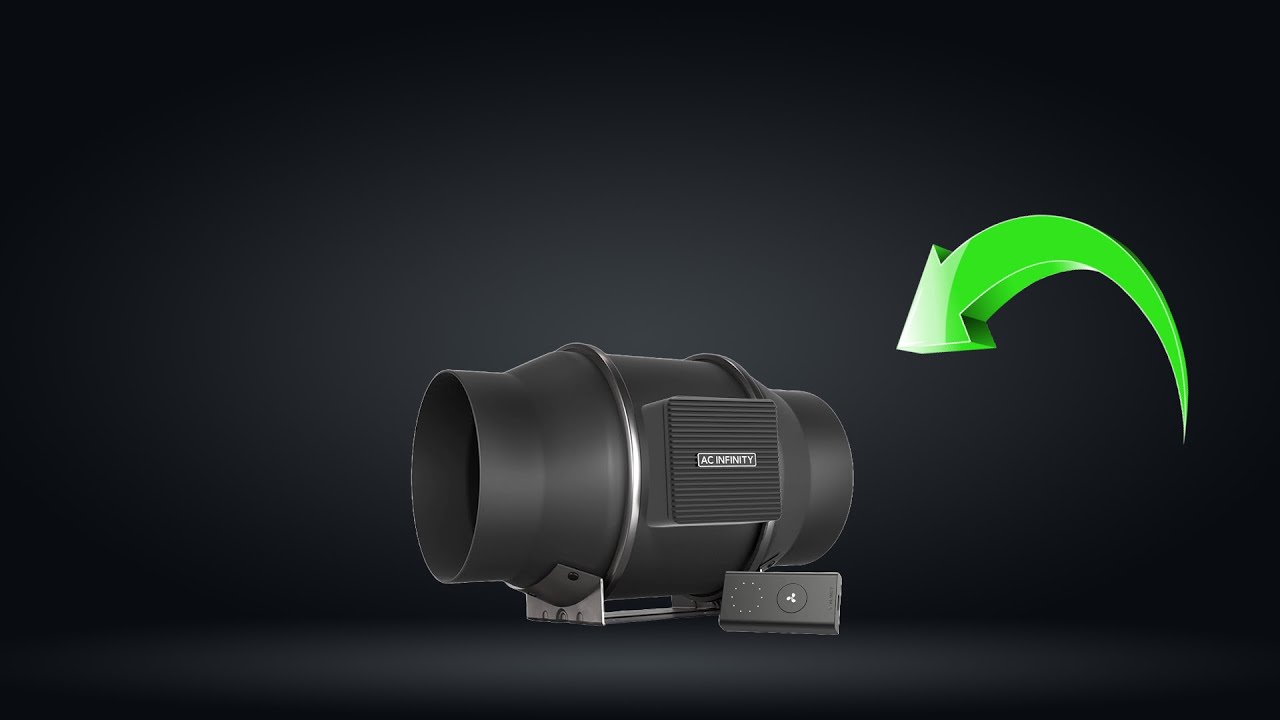 AC Infinity CLOUDLINE S6 PRO, Quiet 6” Inline Duct Fan with 10-Speed Controller. - YouTube