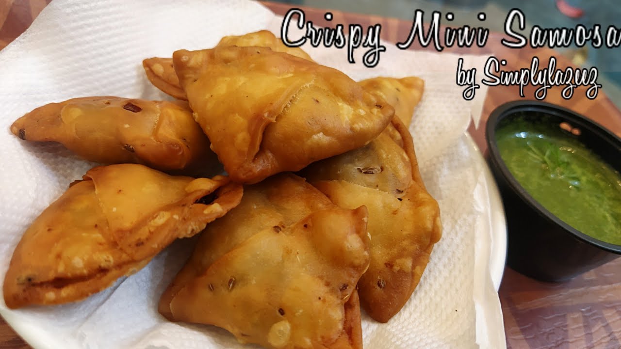 Crispy Mini Aloo samosa || How to make Crispy Samosa #simplylazeez ...