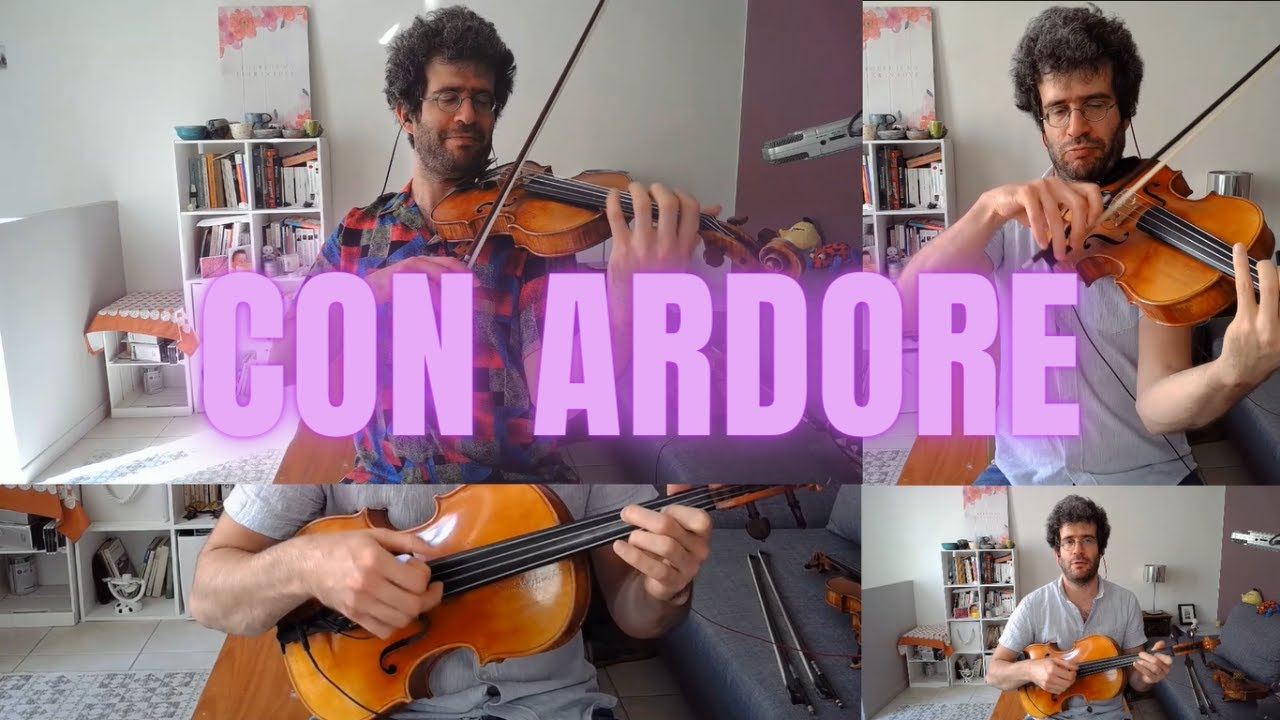 Split Screen Jazz Violin & Viola Composition - YouTube