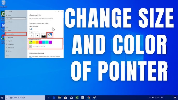 How To Change Mouse Pointer Size And Color In Windows 10 How To Change
